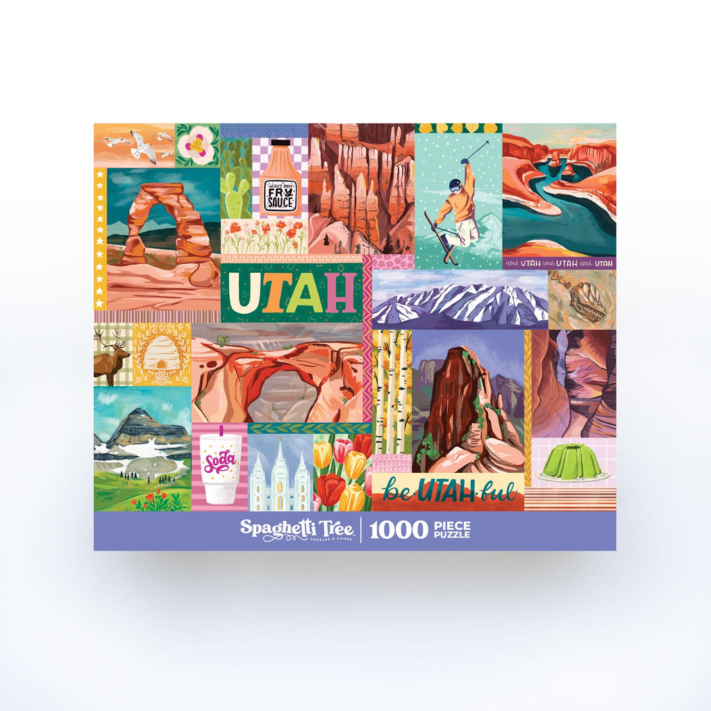 Iconic Utah by Spaghetti Tree | 1,000 Piece Jigsaw Puzzle – Puzzledly