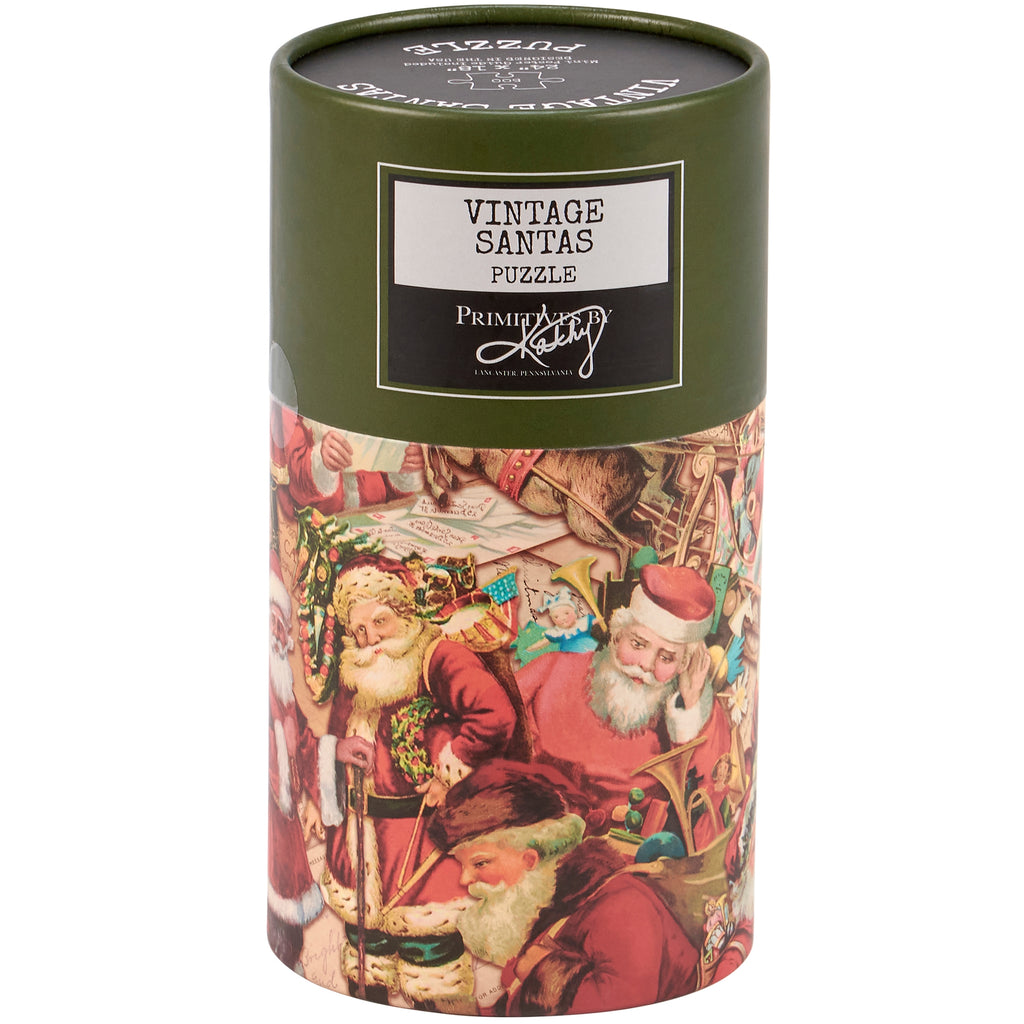 Vintage Santas by Primitives by Kathy | 500 Piece Jigsaw Puzzle – Puzzledly