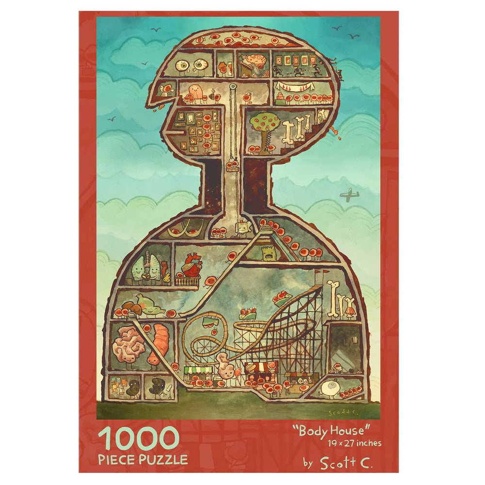 Body House by Scott C Shop | 1,000 Piece Jigsaw Puzzle – Puzzledly