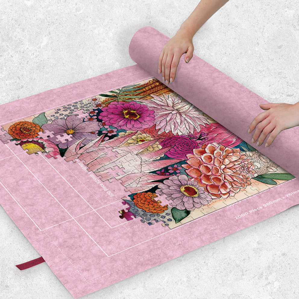 Portable Felt Roll-Up Jigsaw Puzzle Storage Mat | Journey of Something ...