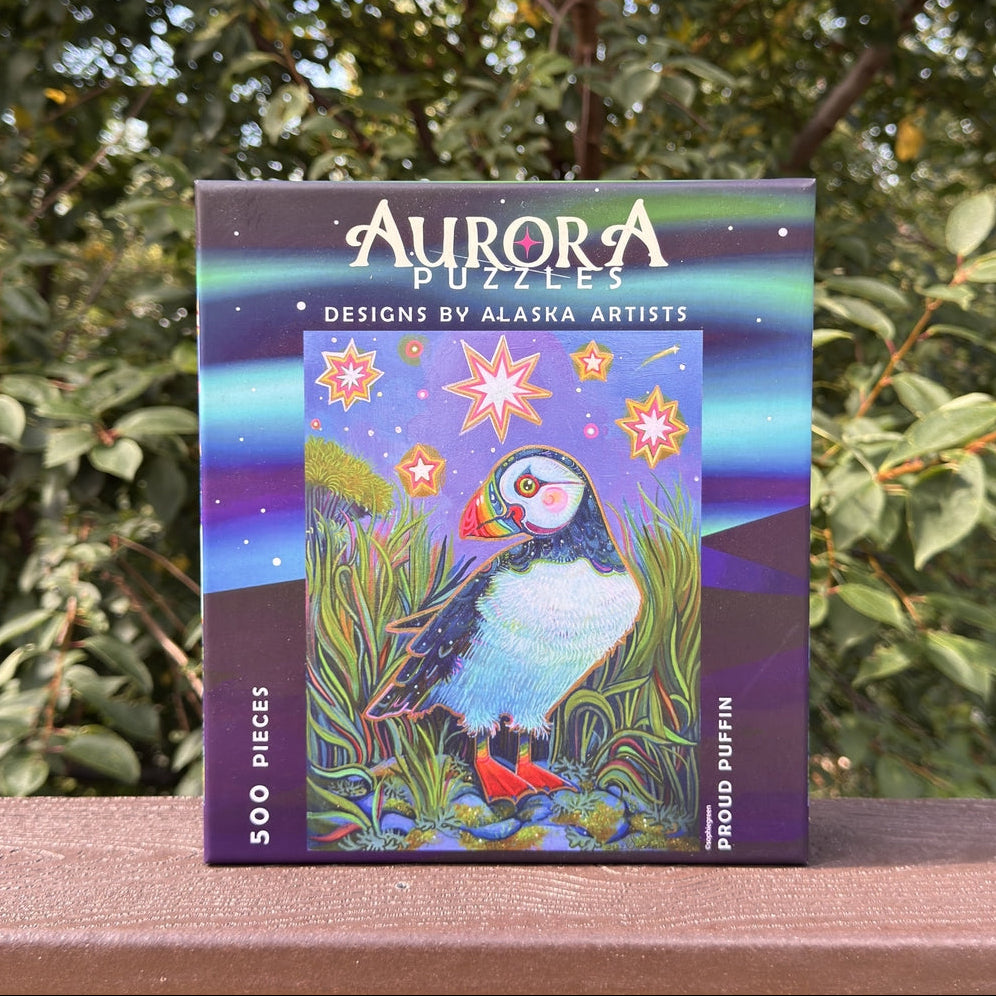 Proud Puffin by Aurora Puzzles | 500 Piece Jigsaw Puzzle – Puzzledly