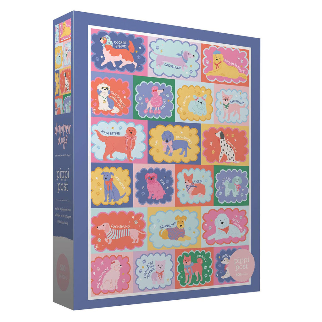 Dapper Dogs by Pippi Post | 500 Piece Jigsaw Puzzle – Puzzledly