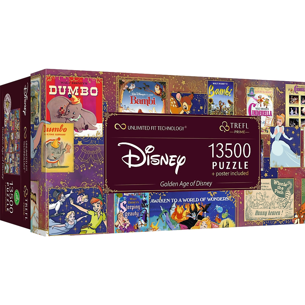 The Golden Age of Disney by Trefl USA | 13,500 Piece Jigsaw Puzzle ...