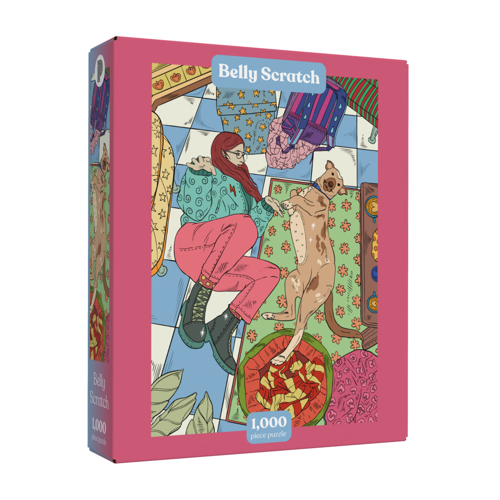 Belly Scratch by Puzzledly | 1,000 Piece Jigsaw Puzzle