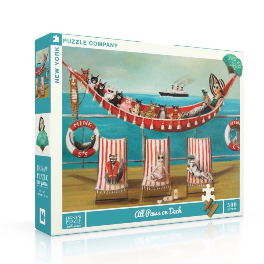 All Paws on Deck by New York Puzzle Company | 500 Piece Jigsaw Puzzle ...