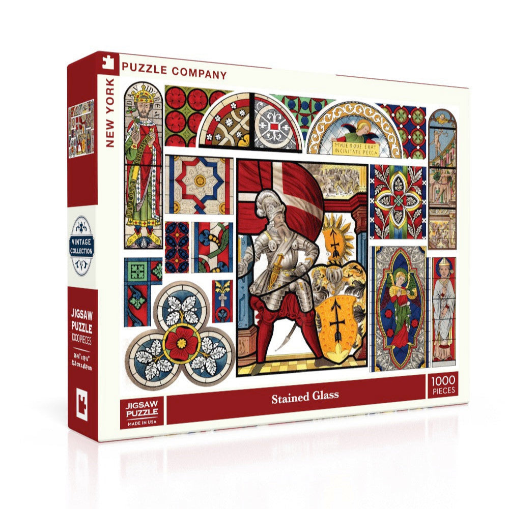 Stained Glass by New York Puzzle Company | 1,000 Piece Jigsaw Puzzle ...