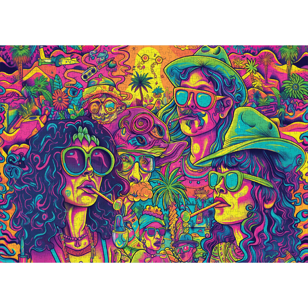 Groovy Gathering by Trippy Puzzle Co | 1,000 Piece Jigsaw Puzzle ...