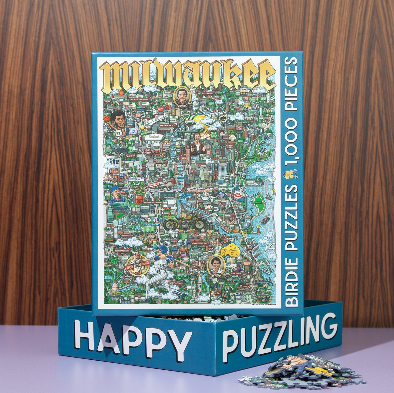 Milwaukee by Birdie Puzzles | 1,000 Piece Jigsaw Puzzle – Puzzledly