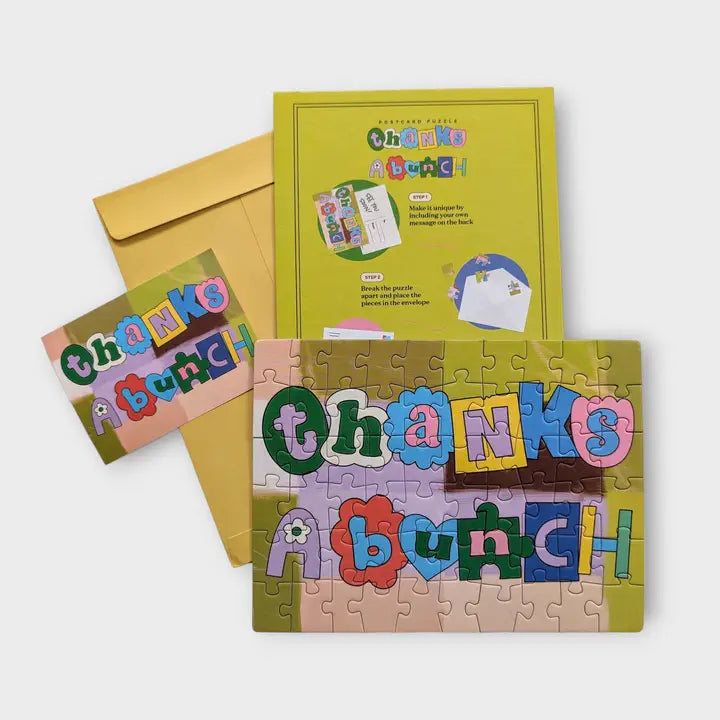 Thanks A Bunch Postcard Puzzle by Goodfit Puzzles | 60 Piece Jigsaw ...