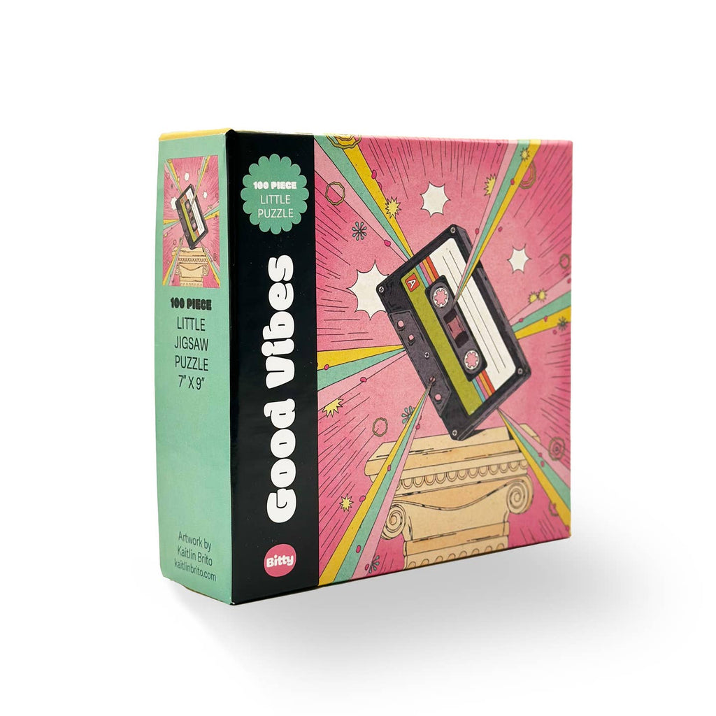 Good Vibes by Bitty Puzzles | 100 Piece Jigsaw Puzzle – Puzzledly