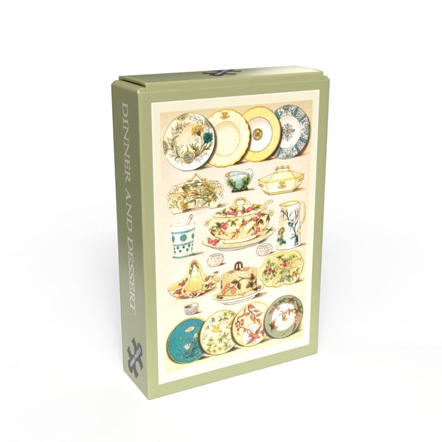 Dinner and Dessert by Penny Puzzles | 99 Piece Jigsaw Puzzle – Puzzledly