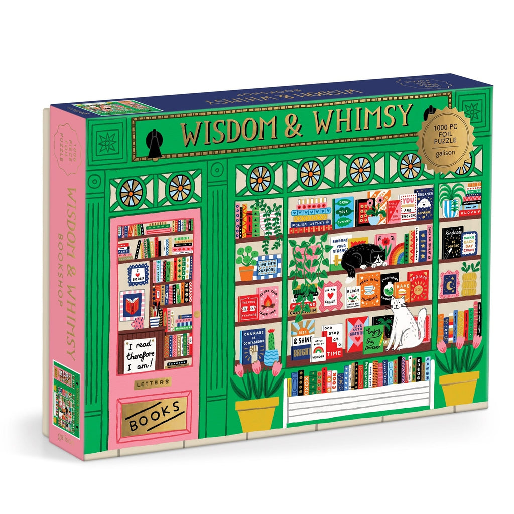 Wisdom & Whimsy Bookshop by Galison | 1,000 Piece Jigsaw Puzzle – Puzzledly