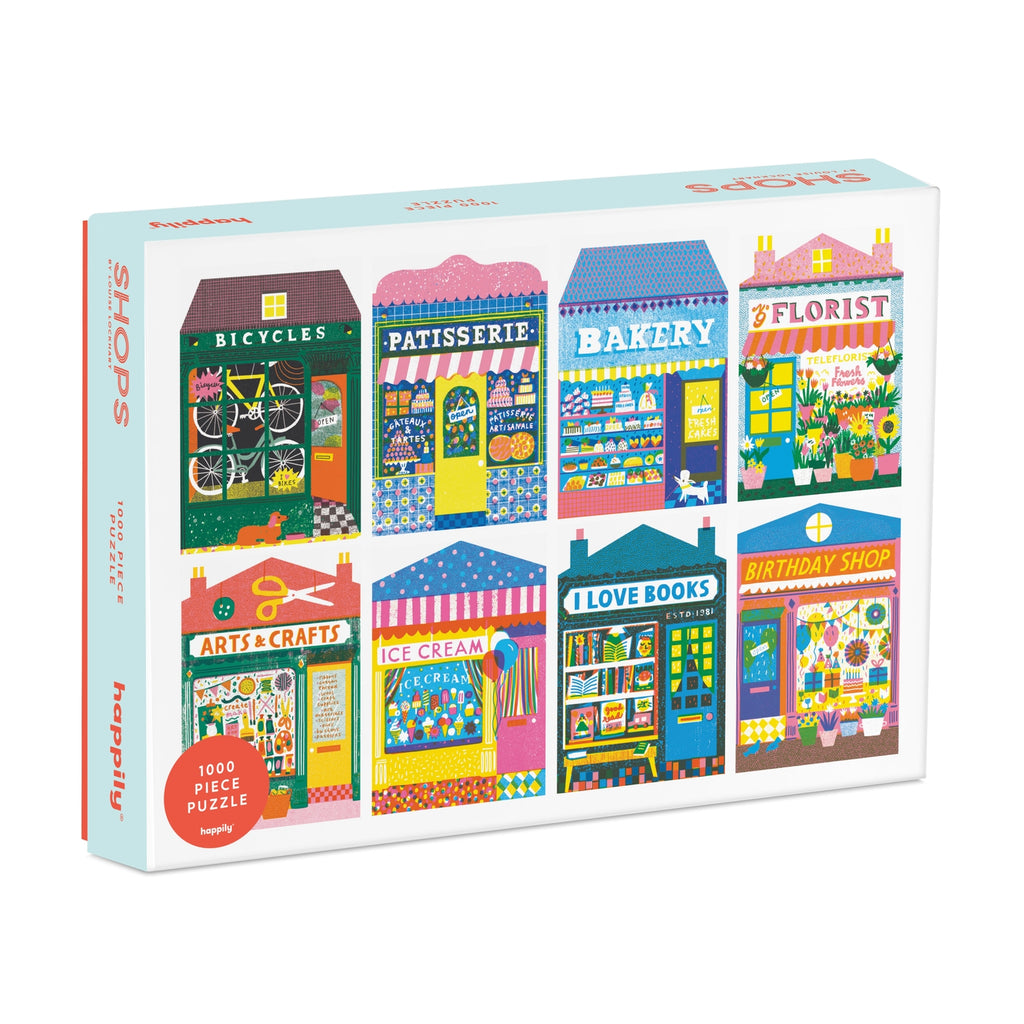 Shops by Happily Puzzles | 1,000 Piece Jigsaw Puzzle – Puzzledly