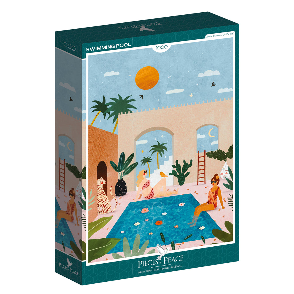 Swimming Pool by Pieces & Peace | 1,000 Piece Jigsaw Puzzle – Puzzledly