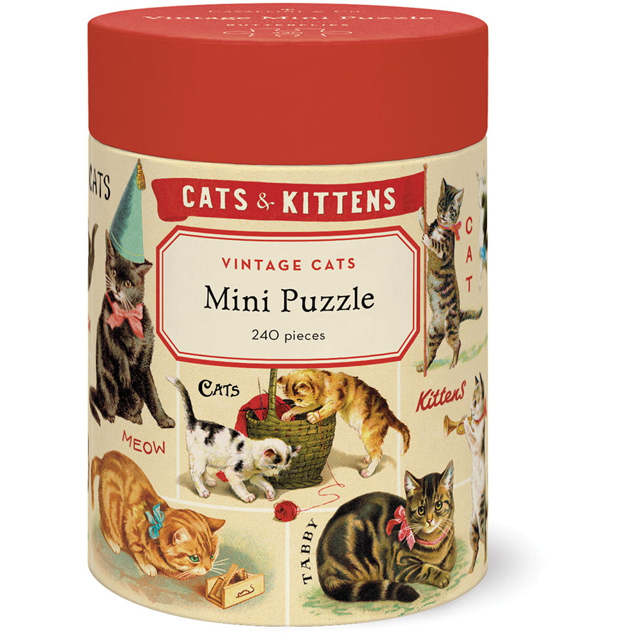 Vintage Cats by Cavallini & Co. | 240 Piece Jigsaw Puzzle – Puzzledly