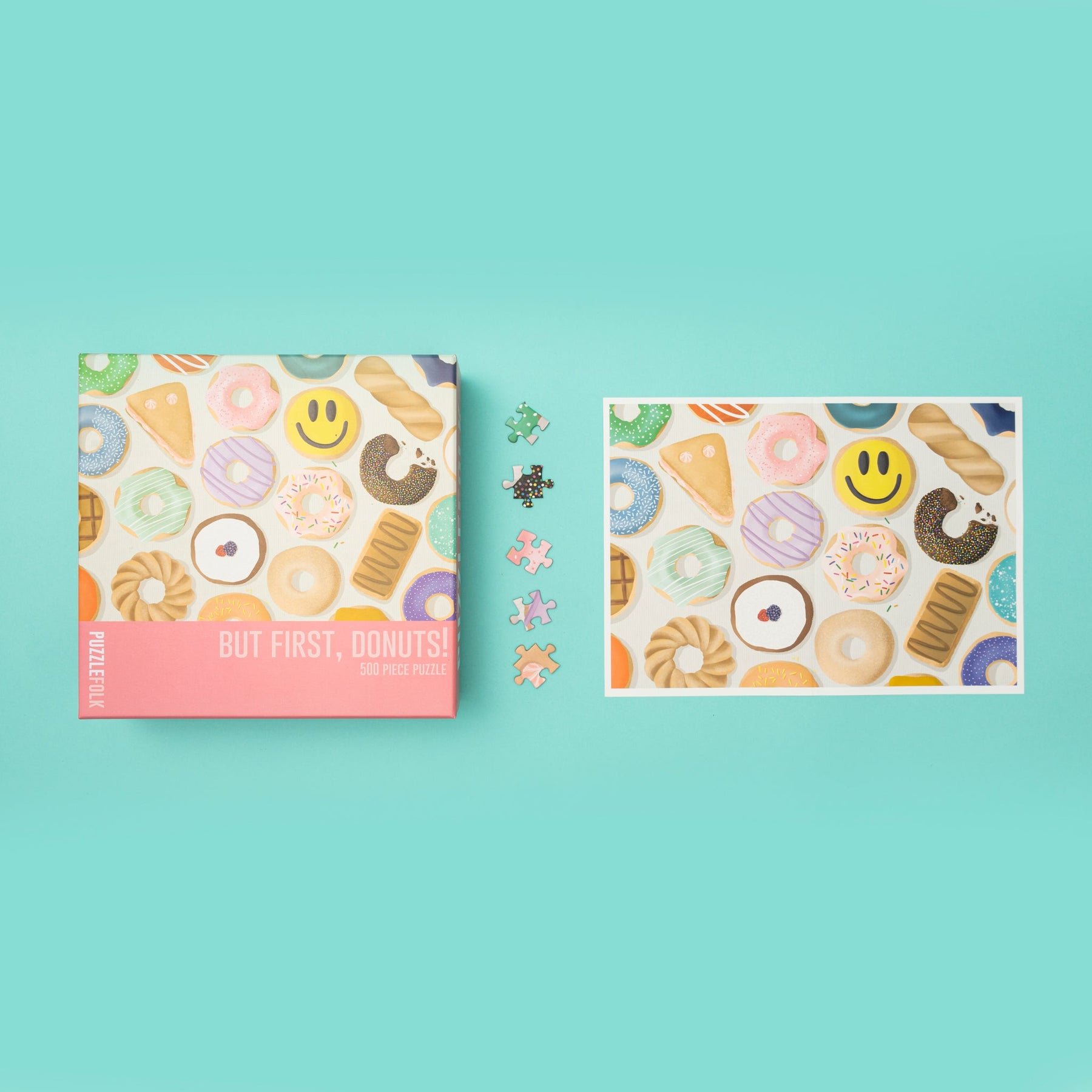 But First, Donuts! by Puzzlefolk | 500 Piece Jigsaw Puzzle