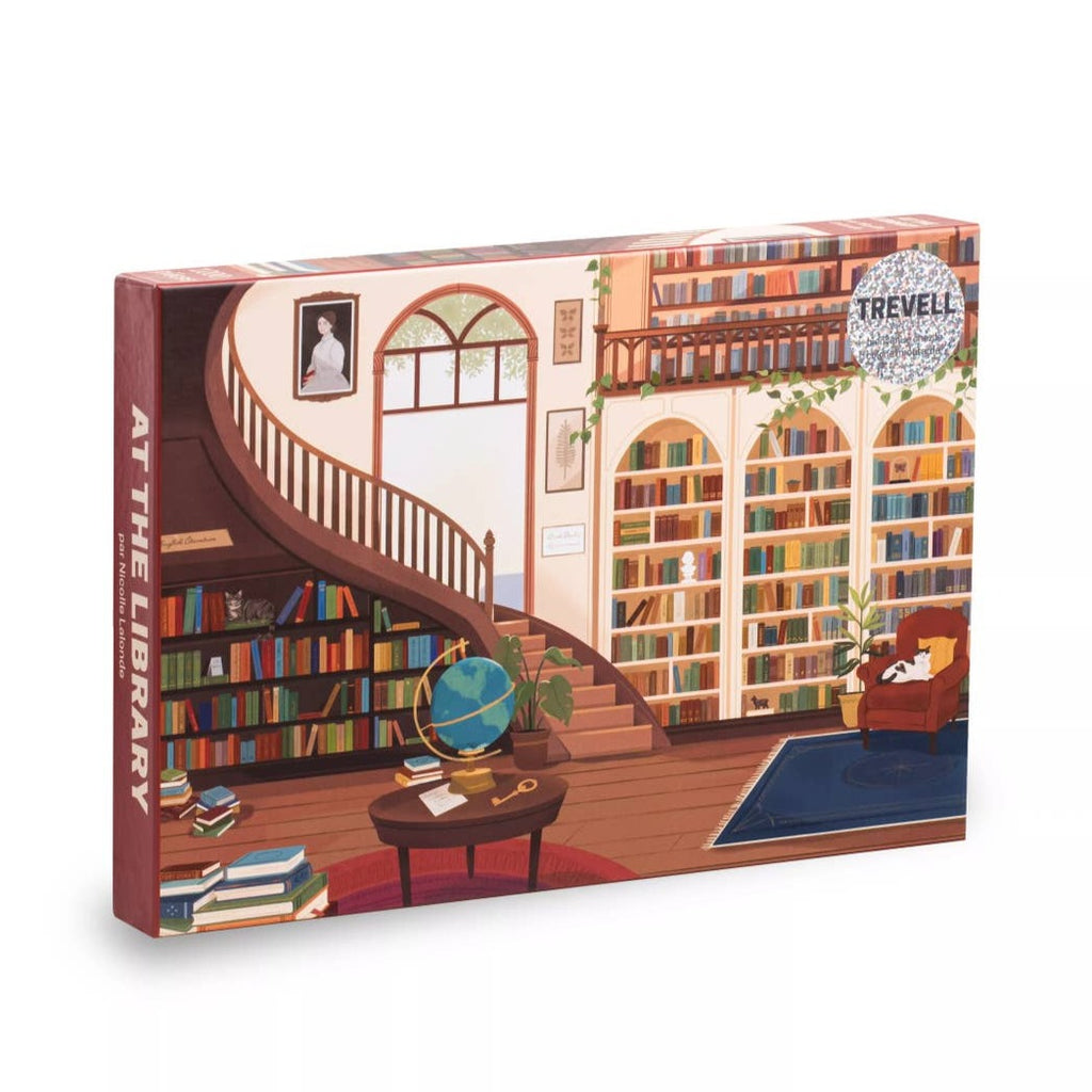 Puzzle at the Library by Trevell | 1,500 Piece Jigsaw Puzzle – Puzzledly